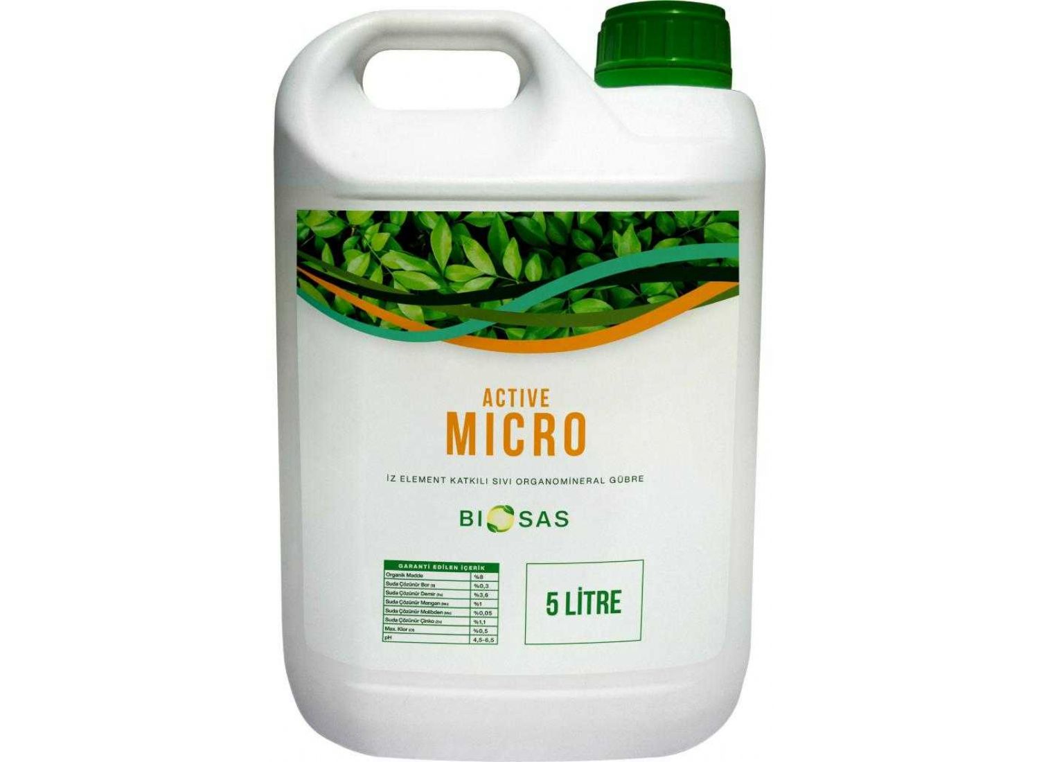 Biosas Active Micro 5 LT İz Element Katkılı Orgamineral Gübre ...