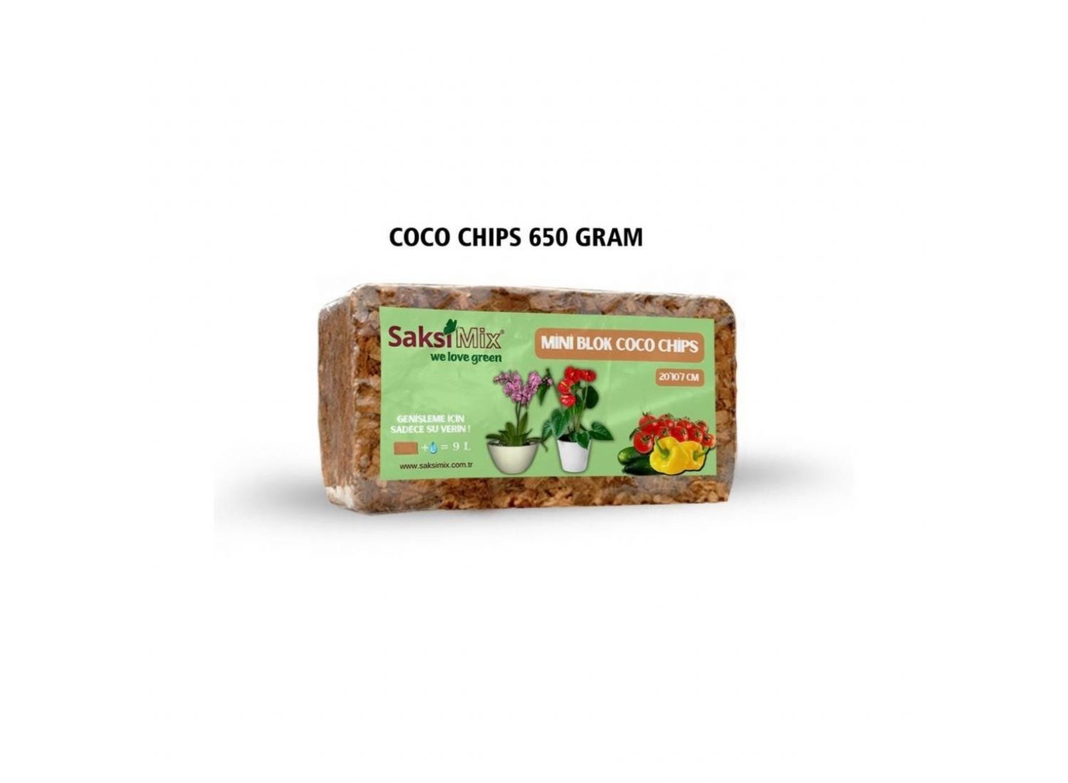Saksı Mix Coco Chips Brick 650gr - onlinebahcivan.com